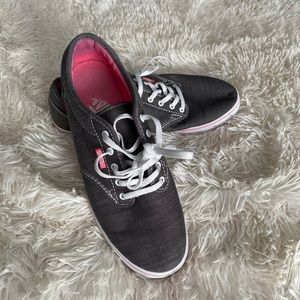 Vans | Shoes | Vans In Grey And Pink 75 | Poshmark